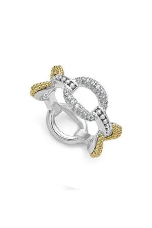 Lagos Caviar Lux Diamond Eternity Ring - Gold