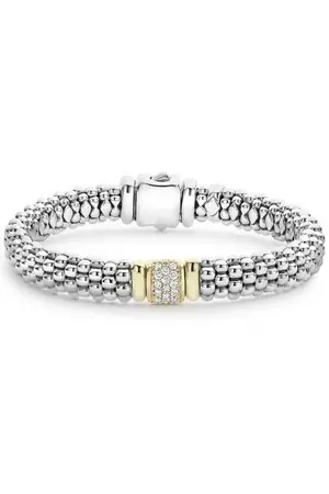 Lagos Caviar Lux Diamond Caviar Bracelet - Gold