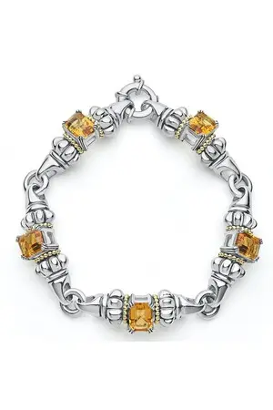 Lagos Glacier Classic Citrine Bracelet - Gold