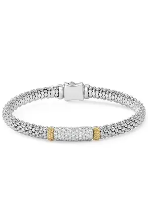 Lagos Caviar Lux Diamond Bracelet - Gold