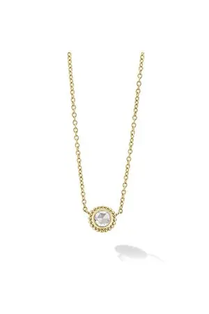 Lagos Covet Large Rose Cut Diamond Necklace - Gold