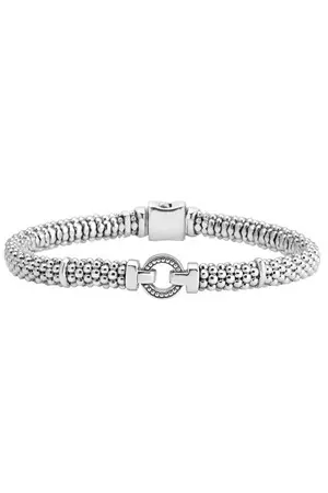 Lagos Enso Circle Caviar Bracelet | 6mm - Silver
