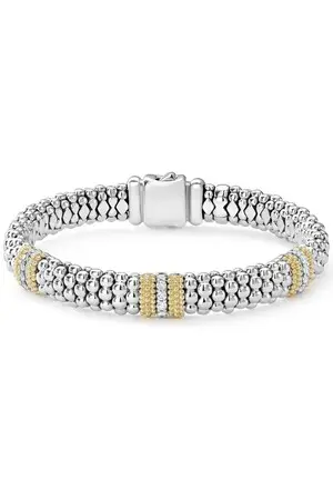 Lagos Caviar Lux Diamond Bracelet - Gold