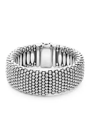 Lagos Signature Caviar Bracelet - Silver