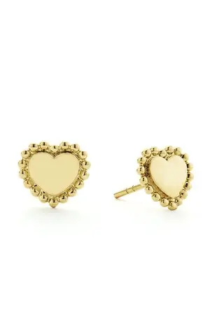 Lagos Ksl 18k Heart Stud Earrings - Gold