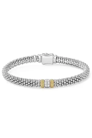 Lagos Caviar Lux Diamond Bracelet - Gold