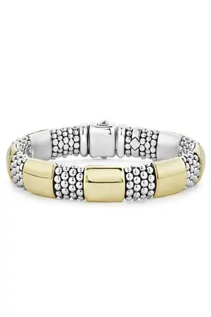 Lagos High Bar Station Caviar Bracelet