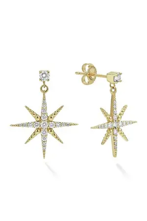 Lagos North Star 18k Diamond Drop Earrings - Gold