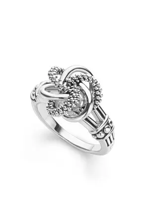 Lagos Love Knot Ring - Silver