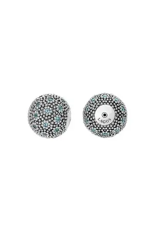 Lagos Signature Caviar Swiss Topaz Earring Backs