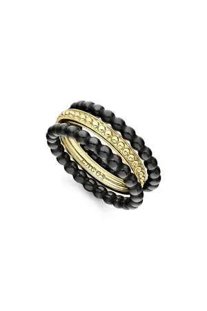 Lagos Meridian Stacking Rings - Gold