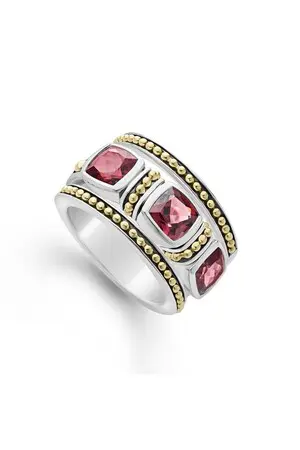 Lagos Rittenhouse Rhodolite Garnet Stacking Rings - Gold