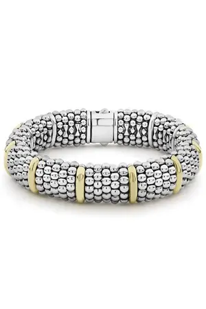Lagos Signature Caviar Station Bracelet - Gold