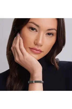 Lagos Caviar Silver Station Ceramic Bracelet