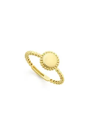 Lagos Caviar 18k Circle Ring