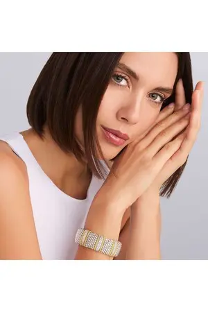 Lagos Caviar Lux Three Station Diamond Bracelet