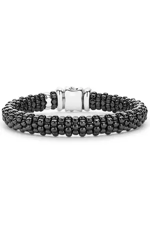 Lagos Caviar Ceramic Beaded Bracelet - Black