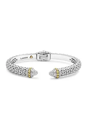 Lagos LAGOS Caviar Lux Diamond Cuff Bracelet | 8Mm Natural