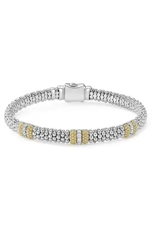 Lagos Caviar Lux Diamond Bracelet - Gold