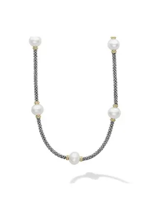 Lagos Luna Caviar Pearl Necklace - Gold