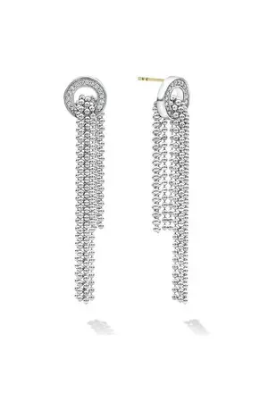 Lagos Caviar Spark Cascading Diamond Earrings - Gold