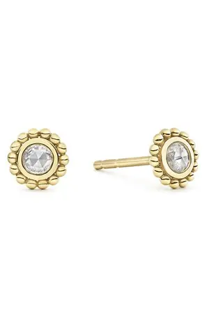 Lagos Covet Small Rose Cut Diamond Stud Earrings