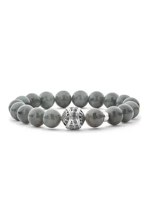 Lagos Keep Memory Alive Jade Station Bead Bracelet - Black