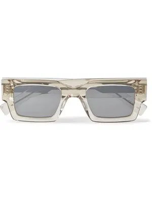 Saint Laurent Rectangular-frame Sunglasses - Neutrals