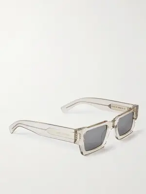 Saint Laurent Rectangular-frame Sunglasses - Neutrals