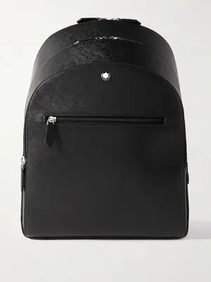Montblanc Sartorial Medium Cross-grain Leather Backpack - Black