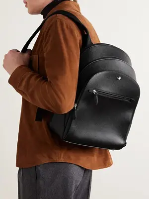 Montblanc Sartorial Medium Cross-grain Leather Backpack