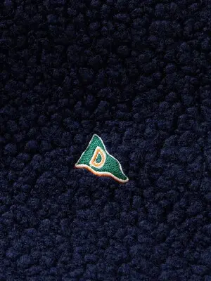 DRAKE'S Logo-embroidered Wool-blend Fleece Gilet