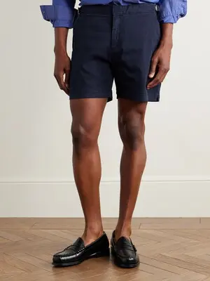 Orlebar Brown Bulldog Slim-fit Straight-leg Stretch-cotton Twill Shorts - Blue