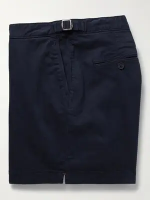 Orlebar Brown Bulldog Slim-fit Straight-leg Stretch-cotton Twill Shorts - Blue