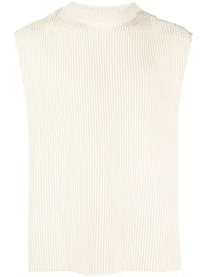 Jil Sander Straight Hem Vests For Men