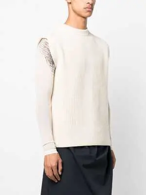 JIL SANDER Knitted Sleeveless Vest