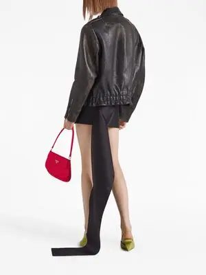 Prada Cleo Leather Shoulder Bag
