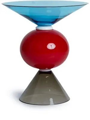 VENINI Oman Glass Vase - Blue
