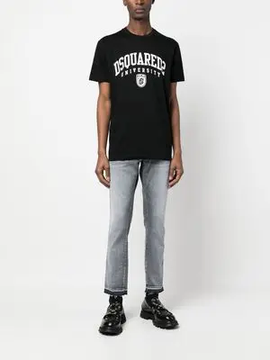Dsquared2 Slim-fit Cropped Jeans - Grey