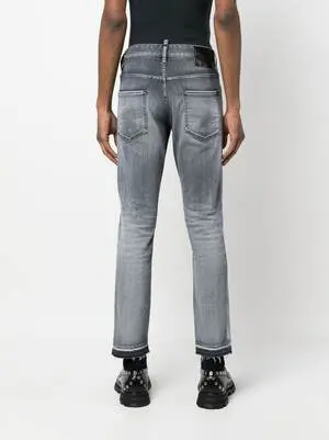 Dsquared2 Slim-fit Cropped Jeans - Grey