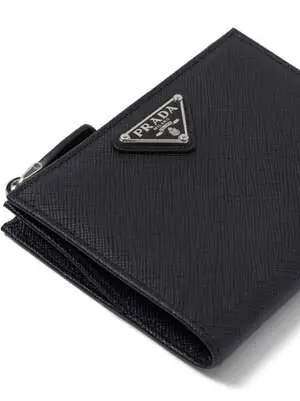 Prada Triangle-logo Saffiano Leather Wallet
