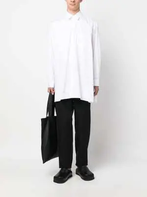 Comme Des Garçons Side-slits Cotton Shirt