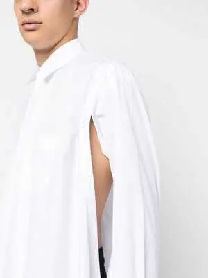 Comme Des Garçons Side-slits Cotton Shirt