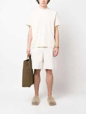 Sunnei Logo-print Cotton T-shirt - Neutrals
