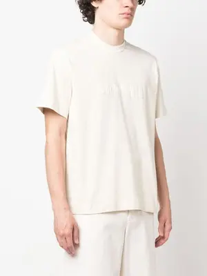 Sunnei Logo-print Cotton T-shirt - Neutrals