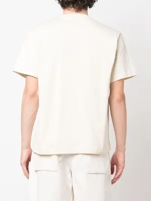 Sunnei Logo-print Cotton T-shirt - Neutrals