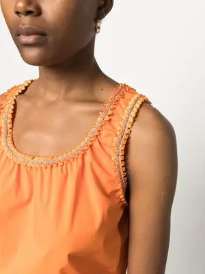 Moschino Embellished-trim Tank Top
