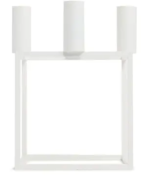 AUDO Kubus Metal Candle Holder - White