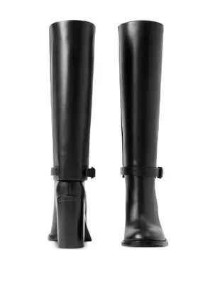 Burberry Leather Knee-high Boots - Black