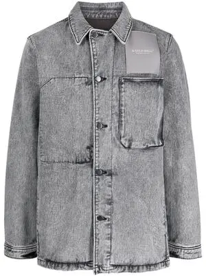 A-COLD-WALL* Logo-print Denim Jacket - Black